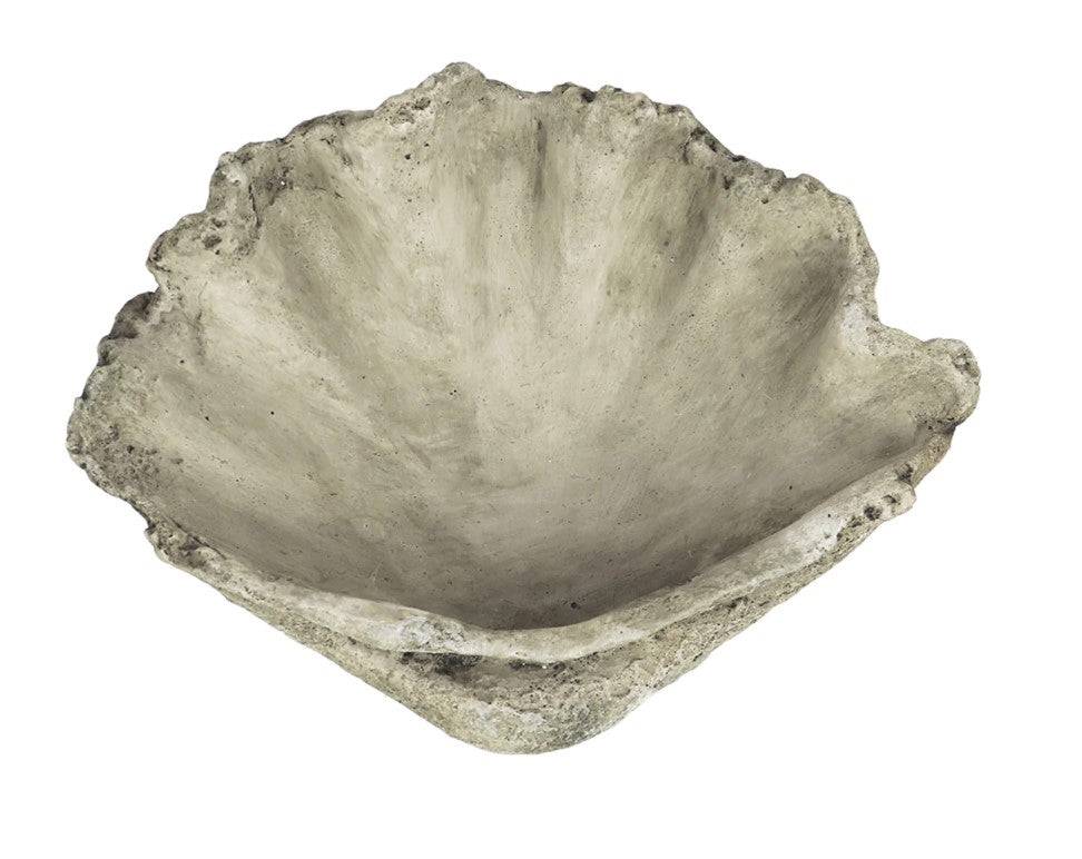 Cast Concrete Clam Shell